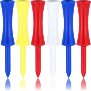 zivisk golf tees plastic 100 count 2-3/4 inch tall step down tees golf - mixed color