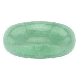 palmbeach genuine green jade band ring sizes 6-10 size 8