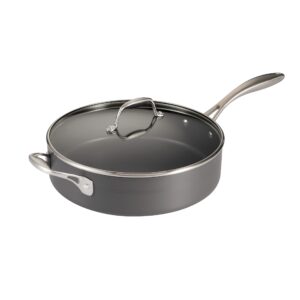 tramontina covered deep sauté pan hard anodized 5.5 qt