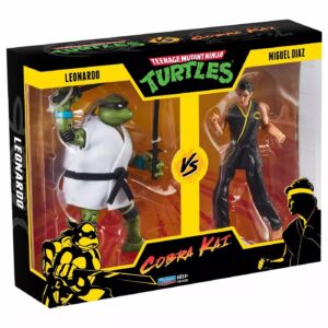 teenage mutant ninja turtles vs. cobra kai leo vs. miguel diaz 2 pack