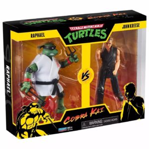 teenage mutant ninja turtles vs. cobra kai raph vs. john kreese 2 pack