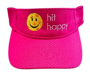 hit happy pickleball visor (pink)