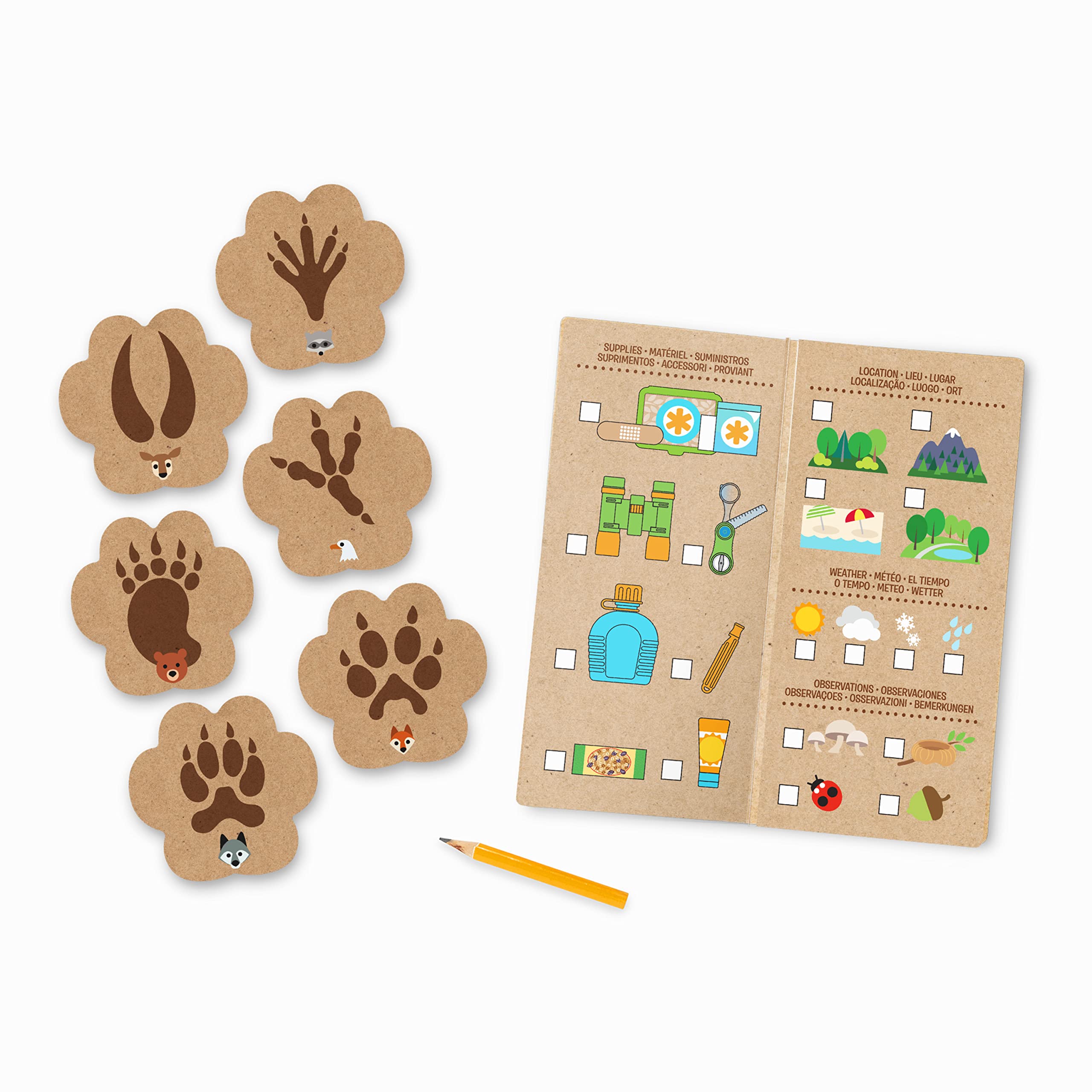 Melissa & Doug Let’s Explore Hiking Play Set – 23 Pieces Toddler Nature Toys, Hiking Toys for Kids Ages 3+