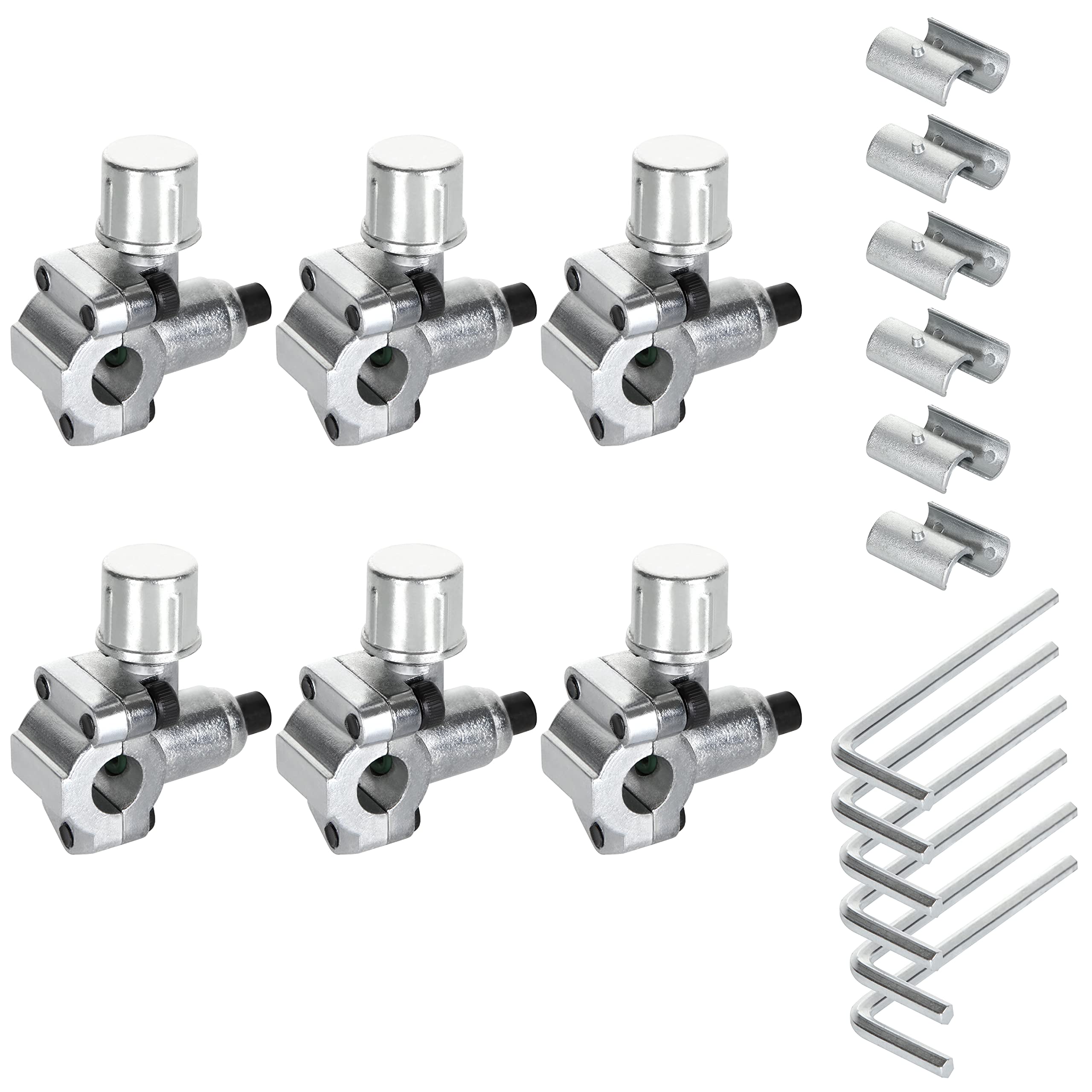 6PCS Bullet Piercing Valve Line Tap Valve Kits Adjustable Valve 1/4 5/16 3/8 Inch Outside Diameter Pipes, Replace for AP4502525, BPV31D, GPV14, GPV31, GPV38, GPV56, MPV31