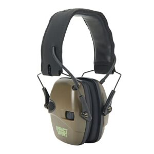 honeywell ademco howard leight impact sport bluetooth 5.0 electronic shooting earmuff (r-02548) od green