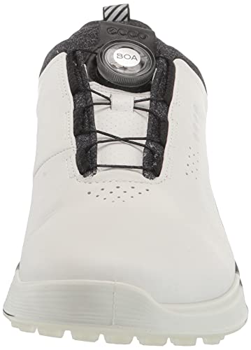 ECCO Men's S-Three BOA Gore-TEX Waterproof Hybrid Golf Shoe, White/Regatta, 12-12.5