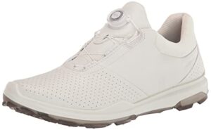 ecco men's biom hybrid 3 boa hydromax water resistant golf shoe, white, 10-10.5