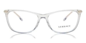 versace ve3274b - 5305 eyeglass frame transparent grey w/demo lens 54mm