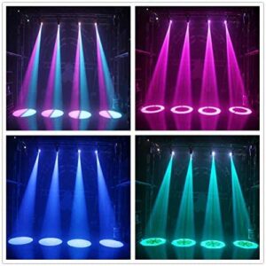 JCYWFLODY 60W LED Moving Head Light 8 GOBO 8 Pattern Spotlight by DMX Controlled 9/11 Channel for Disco Club Party Stage Lighting Shows