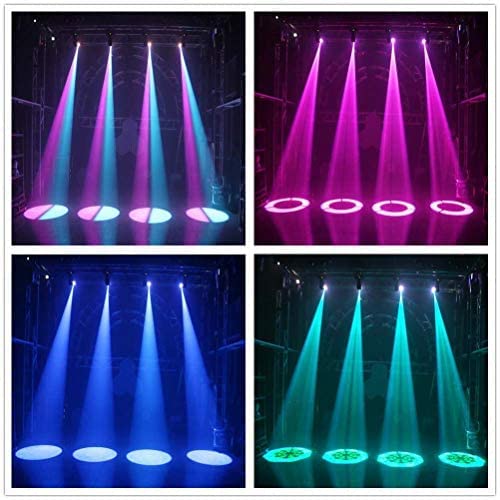 JCYWFLODY 60W LED Moving Head Light 8 GOBO 8 Pattern Spotlight by DMX Controlled 9/11 Channel for Disco Club Party Stage Lighting Shows