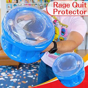 ZARUP Rage Quit Protector, 360 Degree Protective Container, Gaming Controllers with Device Protector, Transparent Inflatable Gaming Controller Cover, for Protect Controllers from Gamer Rage Blue