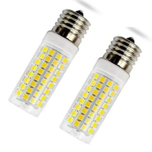 e17 led bulb 8w dimmable ac110v 120v e17 led microwave oven light 800lm 80 watt halogen equivalent e17 base daylight white 6000k(2 pack of