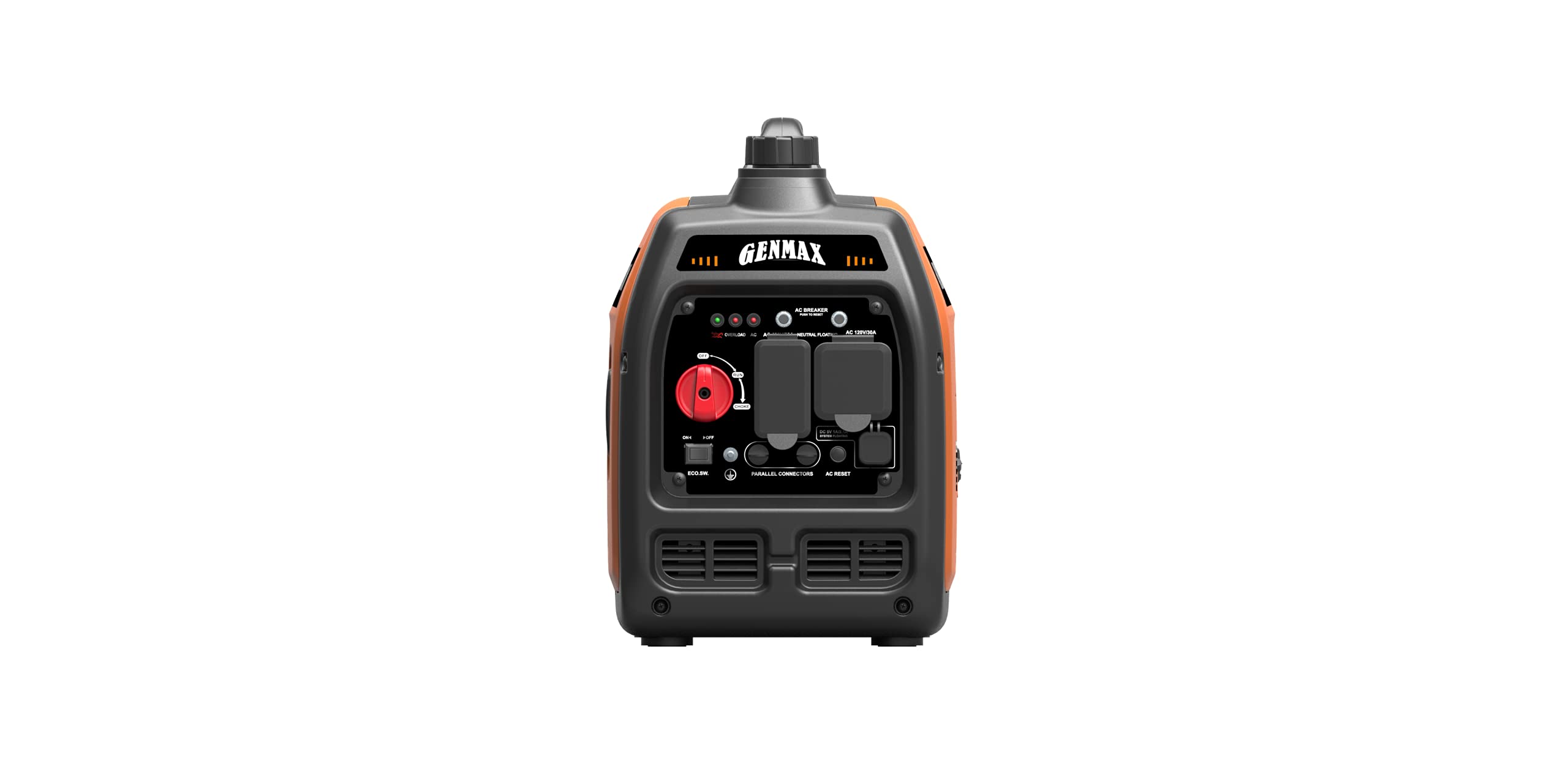 GENMAX Portable Generator,3200W Ultra-Quiet Gas Engine & RV Ready, EPA Compliant, Eco-Mode Feature, Ultra Lightweight for Backup Home Use & Camping (GM-3200i)