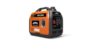 genmax portable generator,3200w ultra-quiet gas engine & rv ready, epa compliant, eco-mode feature, ultra lightweight for backup home use & camping (gm-3200i)