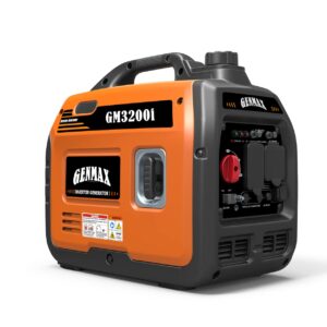 GENMAX Portable Generator,3200W Ultra-Quiet Gas Engine & RV Ready, EPA Compliant, Eco-Mode Feature, Ultra Lightweight for Backup Home Use & Camping (GM-3200i)