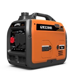 GENMAX Portable Generator,3200W Ultra-Quiet Gas Engine & RV Ready, EPA Compliant, Eco-Mode Feature, Ultra Lightweight for Backup Home Use & Camping (GM-3200i)