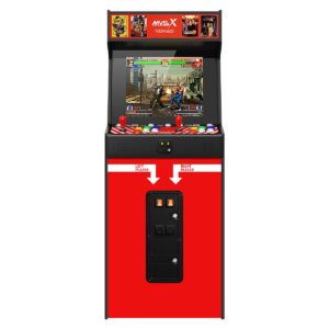 neogeo mvsx arcade and base with 50 pre-loaded snk retro games, 17" screen home entertainment arcade