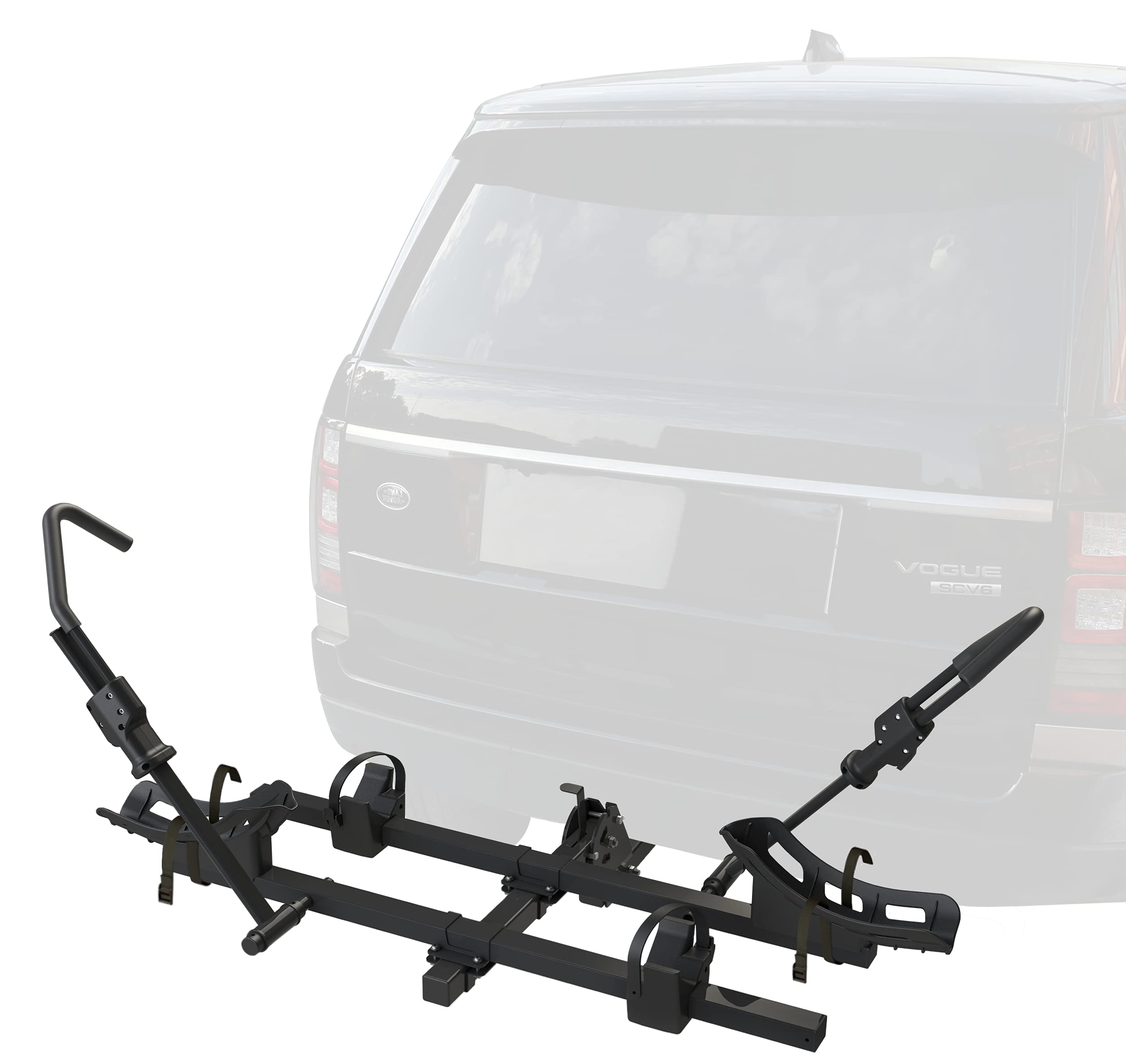 MAXXHAUL 50606 Hitch Style 2-Bike Carrier Platform Style Rack for Standard, Fat Tire, Electric Bikes 2" Hitch Receiver - 66 lbs Weight Capacity Per Bike