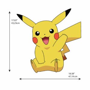 RoomMates RMK4821GM Pikachu Giant Peel and Stick Wall Decals