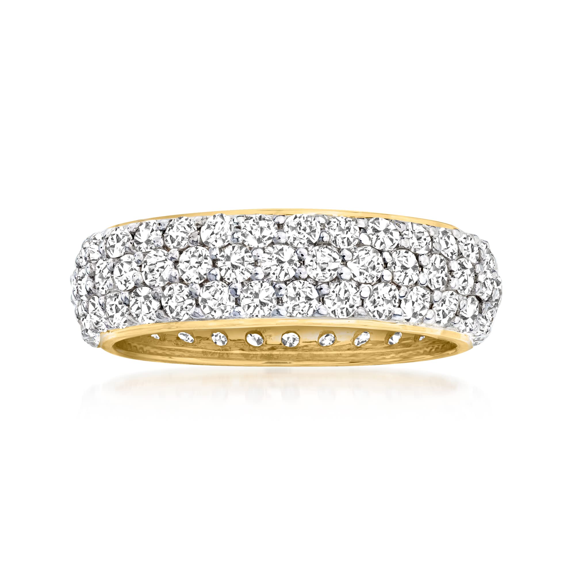 Ross-Simons Pave Diamond Eternity Band in 14kt Gold