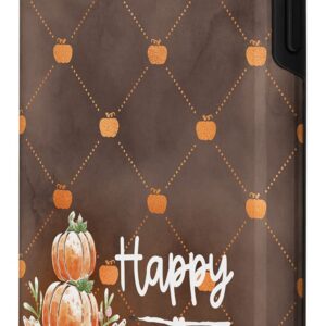 iPhone 11 Happy Fall Orange Pumpkin brown Pattern - Autumn leaves Case