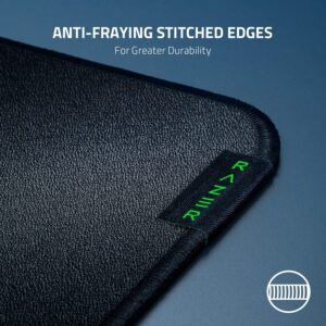 Razer Strider Hybrid Mouse Mat with a Soft Base & Smooth Glide: Firm Gliding Surface - Anti-Slip Base - Rollable & Portable - Anti-Fraying Stitched Edges - Water-Resistant - Large