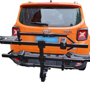 MAXXHAUL 50606 Hitch Style 2-Bike Carrier Platform Style Rack for Standard, Fat Tire, Electric Bikes 2" Hitch Receiver - 66 lbs Weight Capacity Per Bike