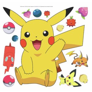 RoomMates RMK4821GM Pikachu Giant Peel and Stick Wall Decals