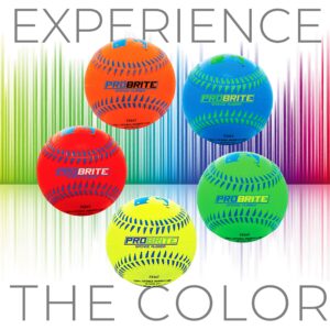 Franklin Sports - Pro Brite - Neon Rubber Teeball - MLB - Youth Tball - Baseball + Softball - Indoor & Outdoor Use