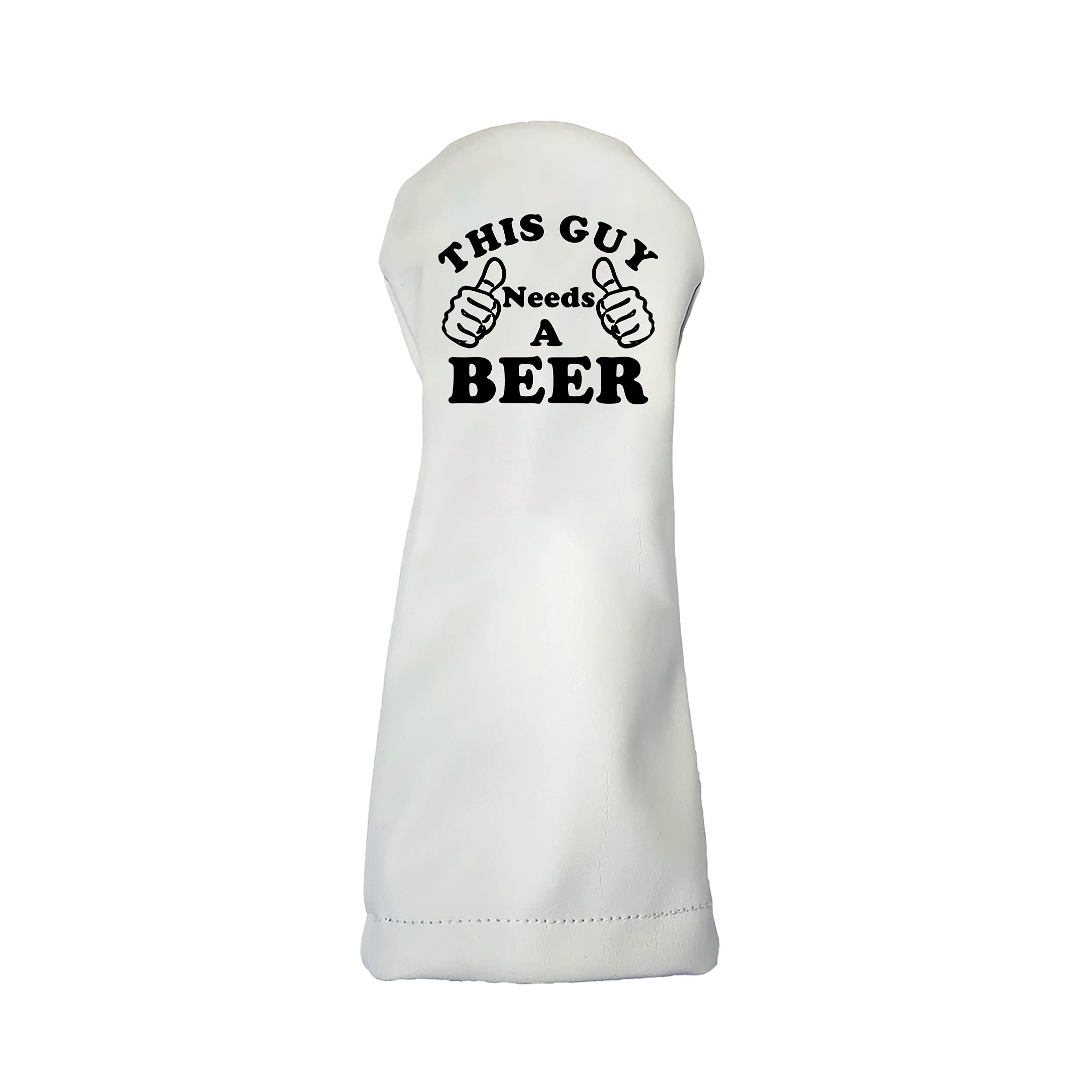 This Guy Needs a Beer Sunfish Leather Driver Golf Headcover