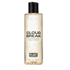 plant apothecary cloud break: 6.8oz enzyme face cleaner with aloe, vitamin b5, pineapple & papaya extract - cleansing face wash with refreshing formula - facial cleansers & skin care for men and women