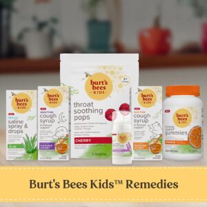 Burt's Bees Kids Immune Support Gummies: Vitamin C and Zinc, Natural Manuka Honey, Orange Flavor, 50 Count