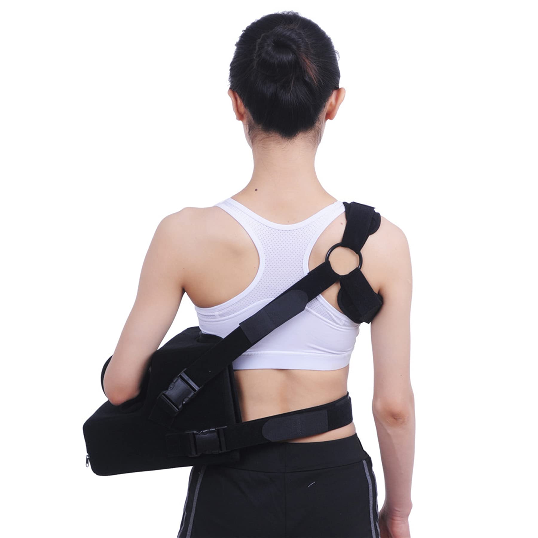 WILLQ Shoulder Immobilizer for Shoulder Injury Torn Rotator Cuffsublexion Surgery Dislocated Broken Arm Immobilizer Post-op Shoulder Arm Brace Shoulder Immobilizer with Abduction Sling,Left