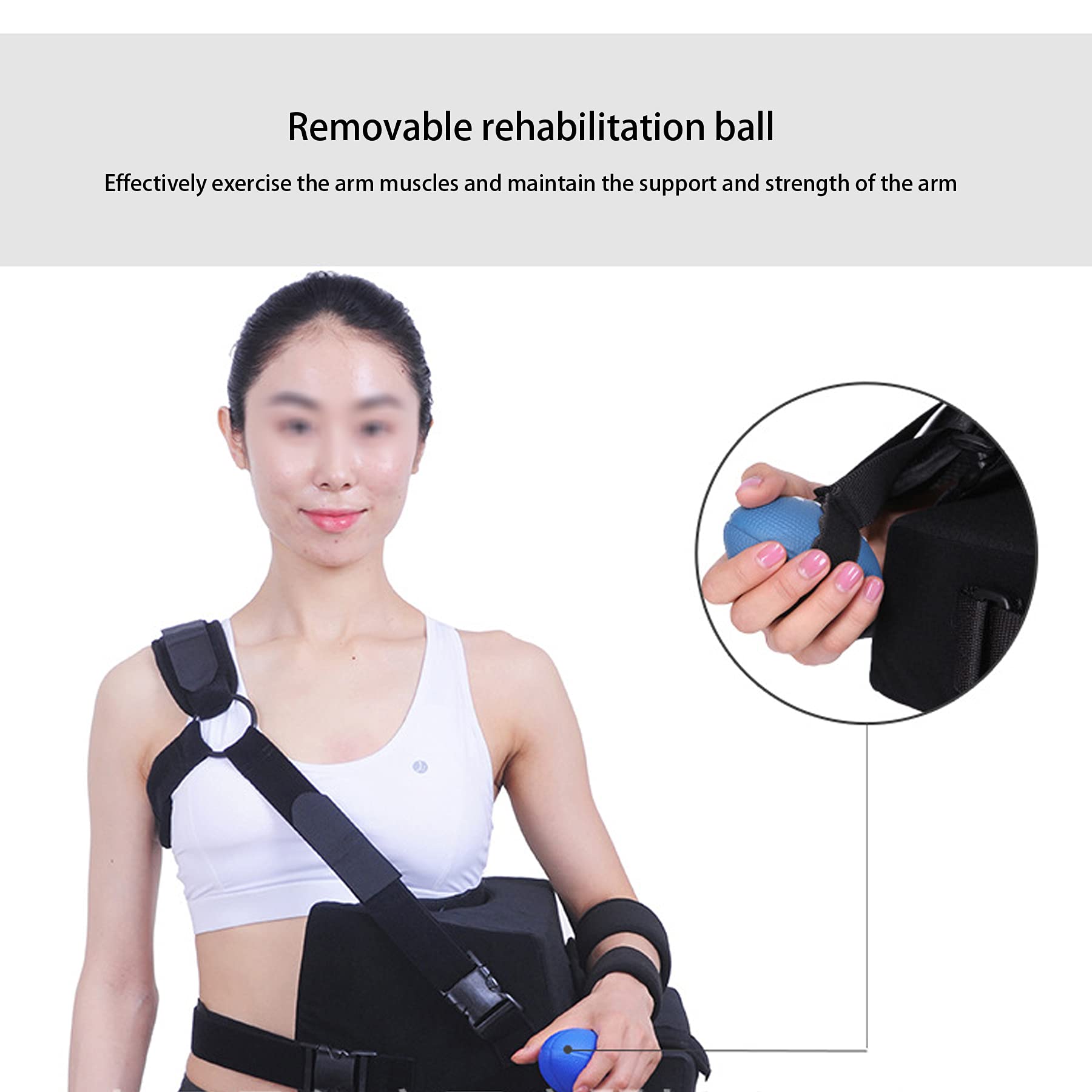 WILLQ Shoulder Immobilizer for Shoulder Injury Torn Rotator Cuffsublexion Surgery Dislocated Broken Arm Immobilizer Post-op Shoulder Arm Brace Shoulder Immobilizer with Abduction Sling,Left