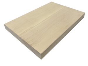 exotic wood zone basswood guitar body blank | unfinished electric guitar body | luither tonewood suppliers 21" x 14" x 2"- 3 piece glued (planed, basswood)