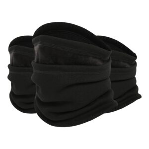 sunmeci neck gaiter warmer ski scarf windproof mask - thick fleece neck warmer cold weather face mask