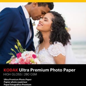 Kodak photo paper 4 x 6 glossy, 100 count 74 lb - 280 gsm (41178-9891178)