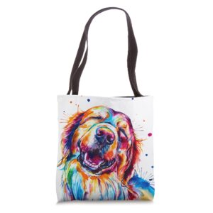 Smiling Golden Retriever Tote Bag