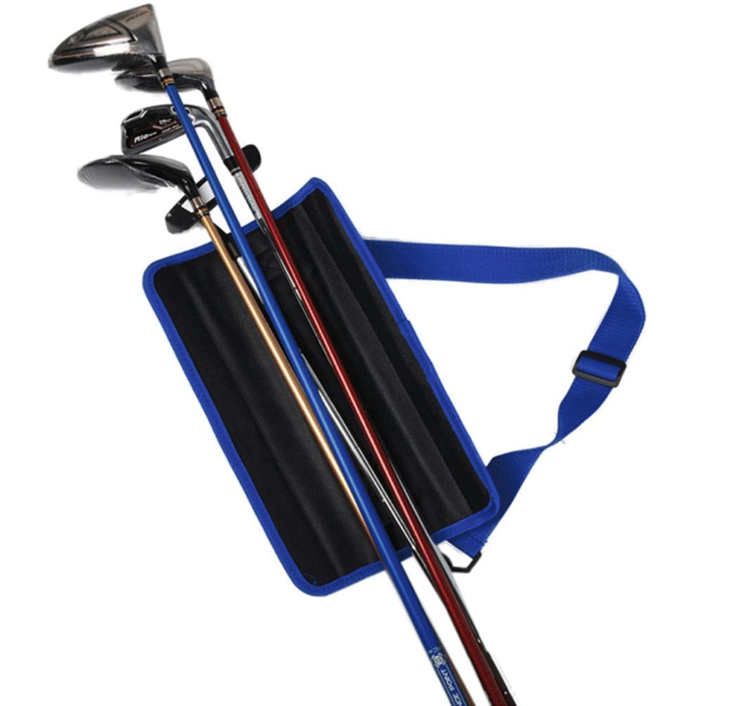 Portable Golf Mini Bag with Shoulder Strap for Driving Range Club Course - Outdoors Practice Organizer Accessories(Blue)