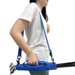 Portable Golf Mini Bag with Shoulder Strap for Driving Range Club Course - Outdoors Practice Organizer Accessories(Blue)