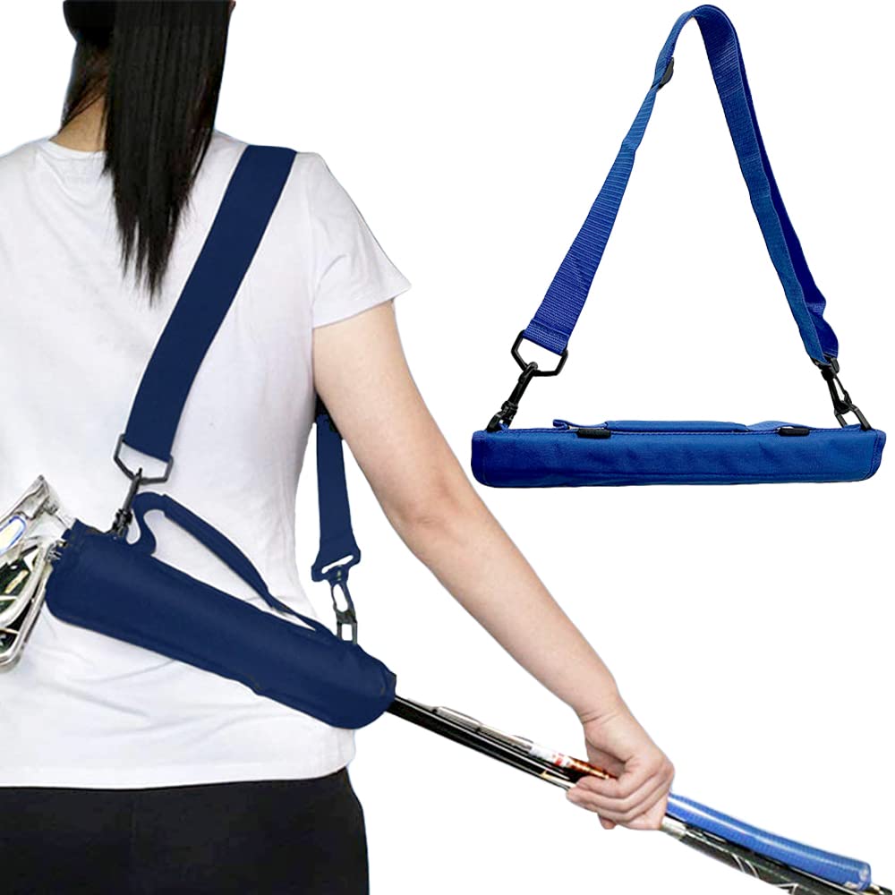 Portable Golf Mini Bag with Shoulder Strap for Driving Range Club Course - Outdoors Practice Organizer Accessories(Blue)