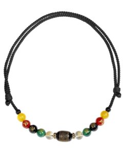 xhuuu five elements agate beaded with cord choker necklaces for women crystals and healing stones heart sutra amulet chokers necklace