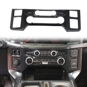 carbon fiber central control panel cover tirm for ford f150 2021+(a/c air conditioning)