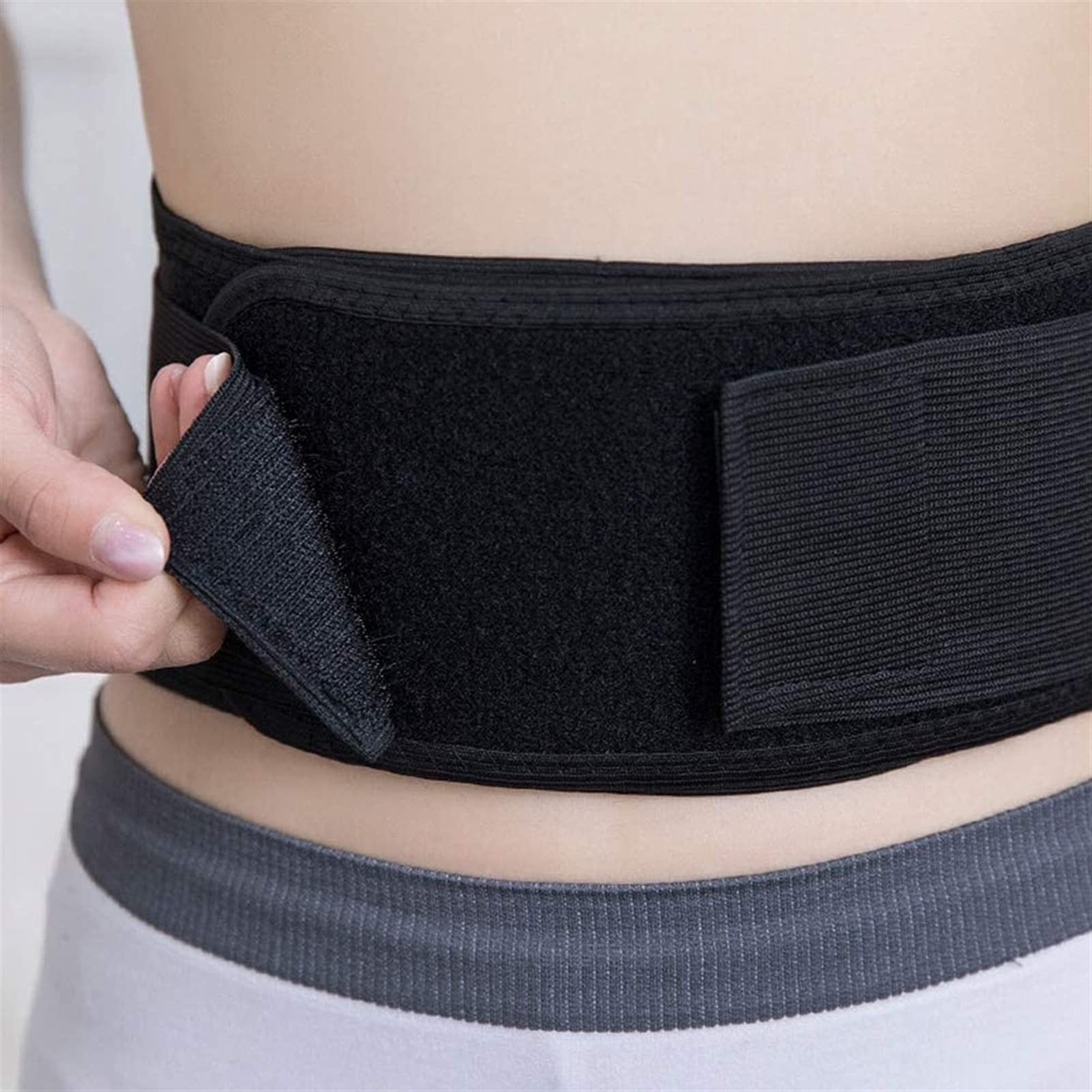 XMSM Lower Back Brace Back Support Belt with Adjustable Straps and Built-in Splints, Lumbar Belt for Pain Relief and Injury Prevention (Size : Medium)