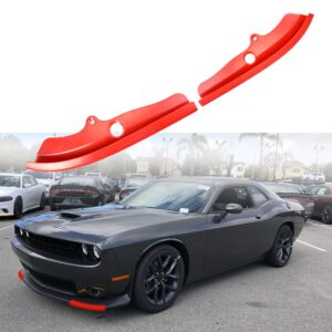 front bumper lip compatible with 2015-2021 dodge challenger r/t scat pack 2019-2021 r/t gt red not for sxt widebody