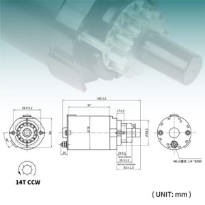 EzeXpreze New Starter Replacement for Cub Cadet 1000 Series LT1042 LT1045 LTX 1040, Toro Tractor LX420 LX425 LX460 LX465 18 19 20 21 HP 2009801 2009805 2009806 2009810 2009811