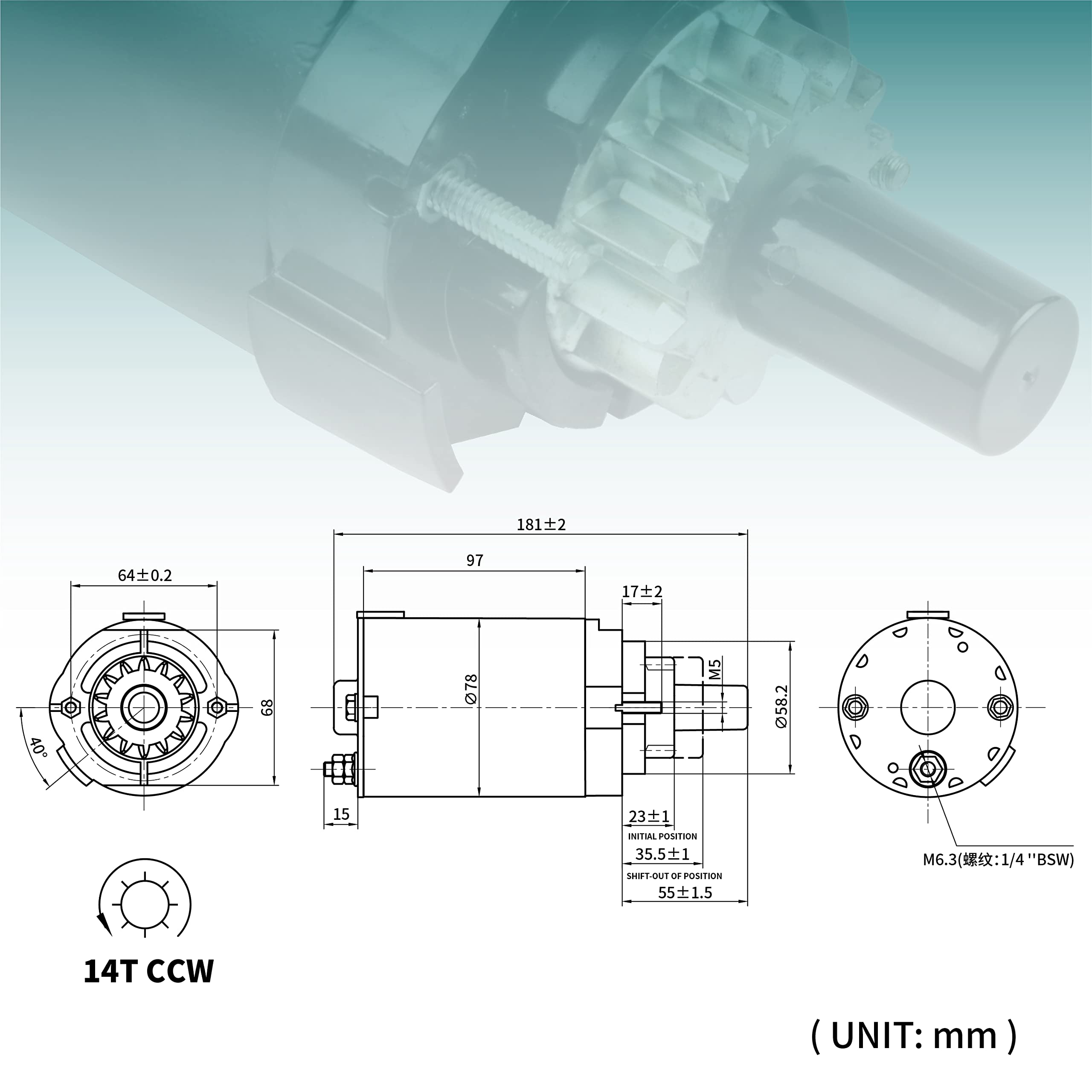 EzeXpreze New Starter Replacement for Cub Cadet 1000 Series LT1042 LT1045 LTX 1040, Toro Tractor LX420 LX425 LX460 LX465 18 19 20 21 HP 2009801 2009805 2009806 2009810 2009811