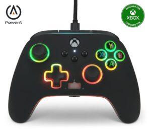 powera spectra infinity enhanced wired controller for xbox series x|s, gamepad, wired video game controller, gaming controller, xbox one, officially licensed - xbox series x (renewed)