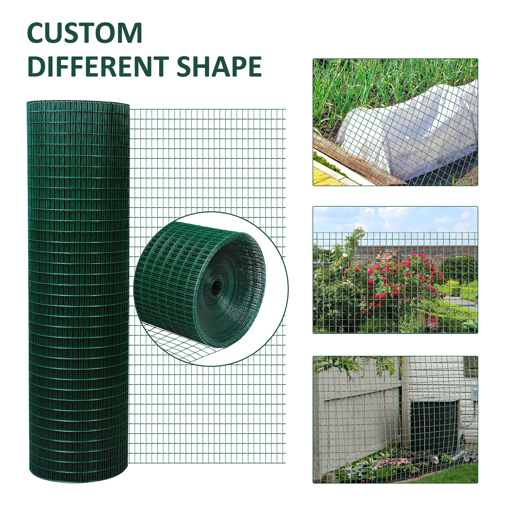 PawHut 98' L x 35.5" H Hardware Cloth, 1/2 x 1 Inch Wire Mesh Fence Netting Roll for Aviary, Chicken Coop, Rabbit Hutch, Animal, Garden Protection