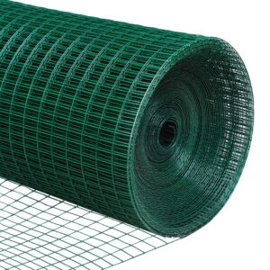 PawHut 98' L x 35.5" H Hardware Cloth, 1/2 x 1 Inch Wire Mesh Fence Netting Roll for Aviary, Chicken Coop, Rabbit Hutch, Animal, Garden Protection